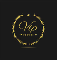 Vip members only label Royalty Free Vector Image