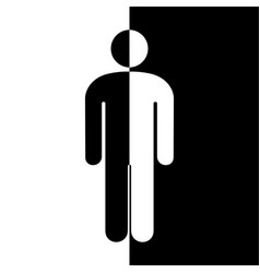 Original sign icon male and female toilet Vector Image