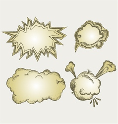 Halloween speech bubbles Royalty Free Vector Image