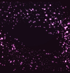 Bright shimmering star glow magical frame layout Vector Image