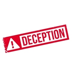 Deception rubber stamp Royalty Free Vector Image
