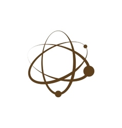 Atom orbit elliptical ellipse stylized stars Vector Image