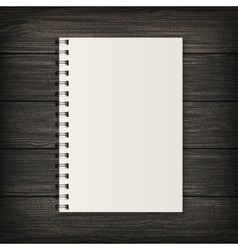 Realistic notebook Royalty Free Vector Image - VectorStock