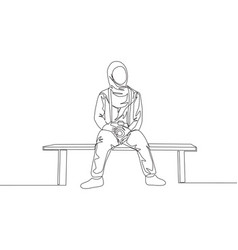 Single continuous line drawing luxury Royalty Free Vector