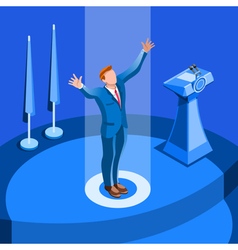 Election Infographic Political Convention Vector Image