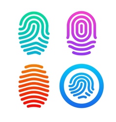 Types Of Fingerprint Patterns Royalty Free Vector Image