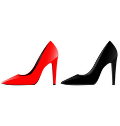Elegant ladies high heels shoe shape made Vector Image