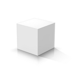 White rectangular prism Royalty Free Vector Image