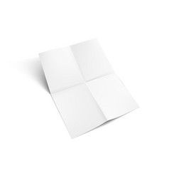 White sheet of paper a4 size Royalty Free Vector Image
