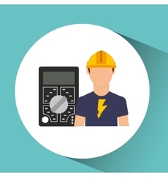 Electrical engineering and power plant Royalty Free Vector