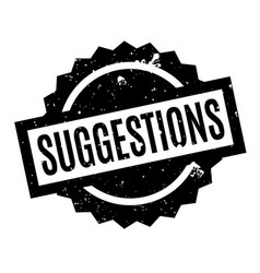 Suggestions rubber stamp Royalty Free Vector Image