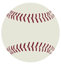 Baseball leather ball Royalty Free Vector Image
