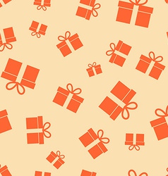 Background with colorful gift boxes seamless Vector Image