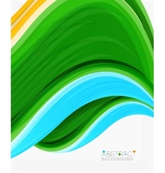 Abstract realistic solid wave background Vector Image