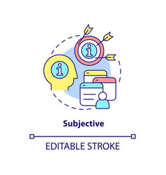 Objective turquoise concept icon Royalty Free Vector Image