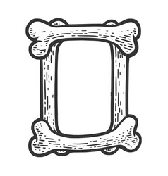 Skeleton in armchair sketch Royalty Free Vector Image