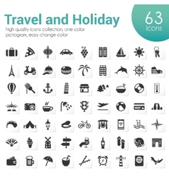 Travel and accommodation stickers Royalty Free Vector Image
