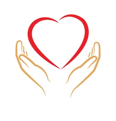 Happy valentines day card with hand written love Vector Image
