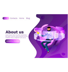 Programmer man stylized young developer Royalty Free Vector