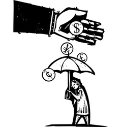 No Handouts Royalty Free Vector Image - VectorStock