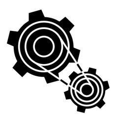 Motor settings - engine icon Royalty Free Vector Image