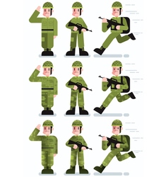 Military uniform isolated on white Royalty Free Vector Image