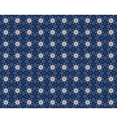 Arabic pattern moroccan blue tiles design Vector Image