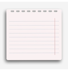 Notebook isolated white background Royalty Free Vector Image