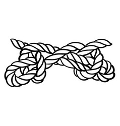 Rope knot Royalty Free Vector Image - VectorStock