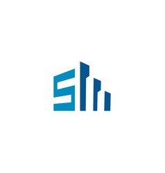 Sm building template Royalty Free Vector Image