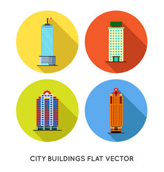 Ruins from destroyed residential building Vector Image