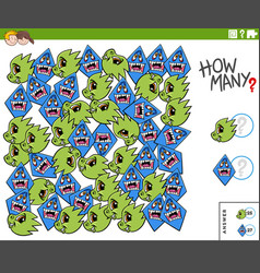 Math calculation educational worksheet page Vector Image