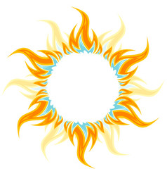 Fire flame blaze burn icon a set of flame icons Vector Image