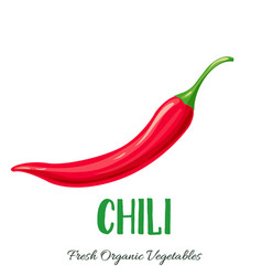Chili vegetable Royalty Free Vector Image - VectorStock