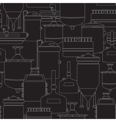 Beer brewing process brewery factory production Vector Image
