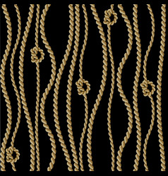 Seamless nautical rope pattern half knots Vector Image