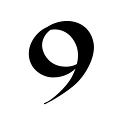 Number 5 in the gothic style the symbol Royalty Free Vector