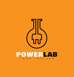 Power lab logo Royalty Free Vector Image - VectorStock