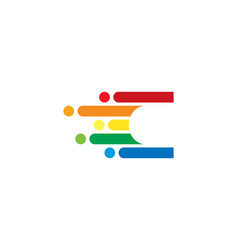 Pixel letter n logo icon design Royalty Free Vector Image