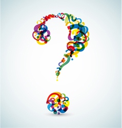 Abstract question mark Royalty Free Vector Image