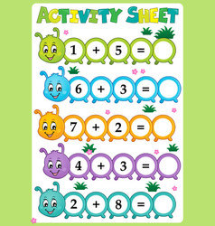 Cartoon numbers theme image 1 Royalty Free Vector Image