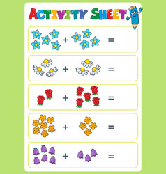 Activity sheet handwriting practise 9 Royalty Free Vector