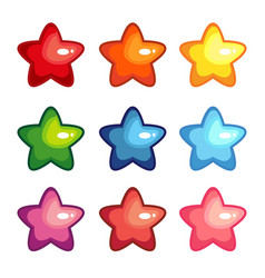Cartoon shiny stars Royalty Free Vector Image - VectorStock