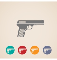 Gun symbol Royalty Free Vector Image - VectorStock