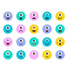 Emoticon seamless pattern emotions cartoon emojis Vector Image