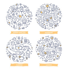 Charity donation doodle concept Royalty Free Vector Image