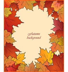 Autumn frame Royalty Free Vector Image - VectorStock