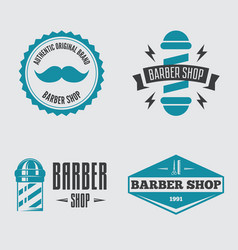 Barber shop logo western style Royalty Free Vector Image