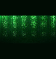 Abstract binary code background with world map Vector Image