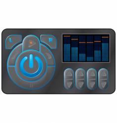 Studio sound mixer music equalizer console Vector Image